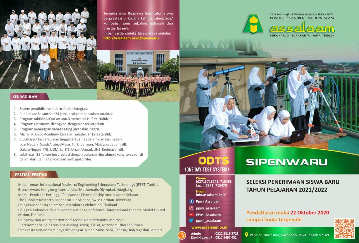 Madrasah Aliyah Assalaam – Pondok Pesantren Modern Islam Assalaam Surakarta