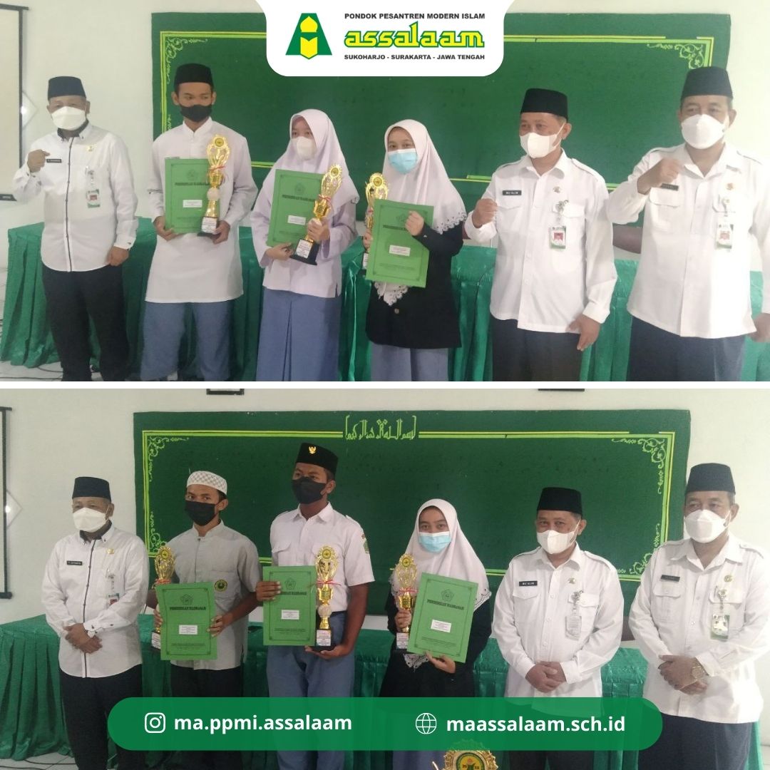 9 Santri-Santriwati MA PPMI Assalaam Menerima Sertifikat Juara dari ...