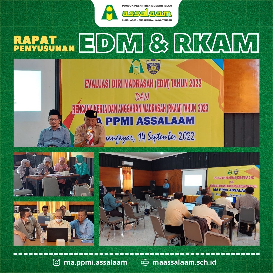 MA PPMI Assalaam mengadakan Rapat Penyusunan EDM Tahun 2022 dan RKAM ...